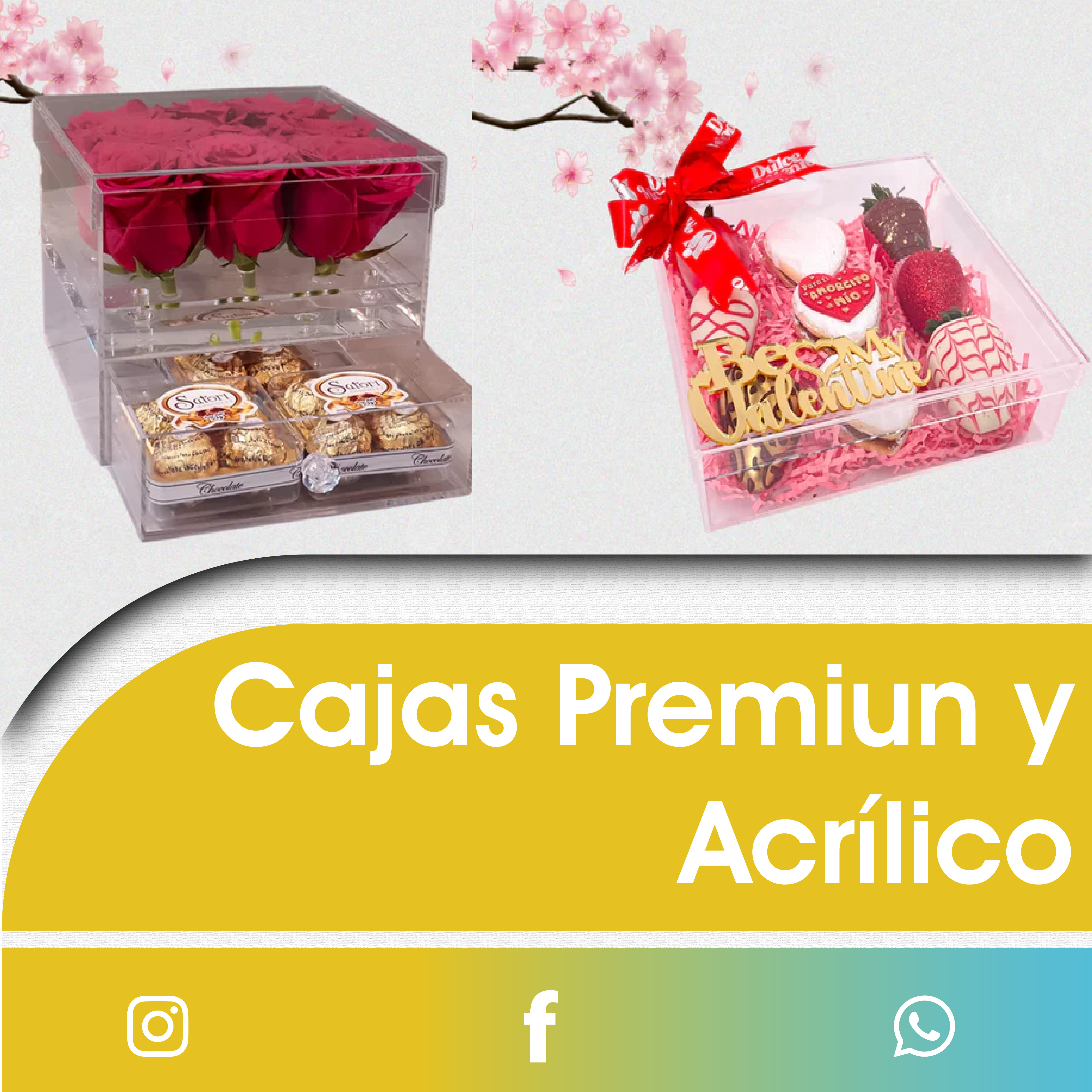 Cajas Premium y Acrílico